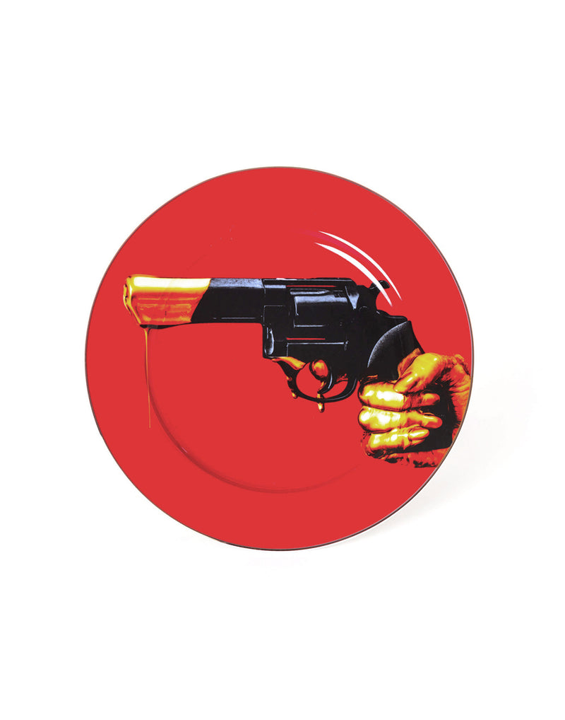 Porcelain Plate Gold Border