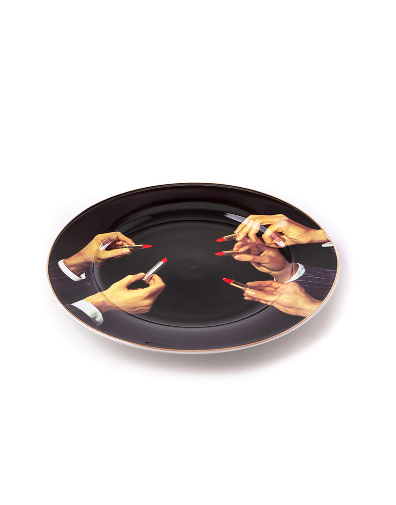 Porcelain Plate Gold Border