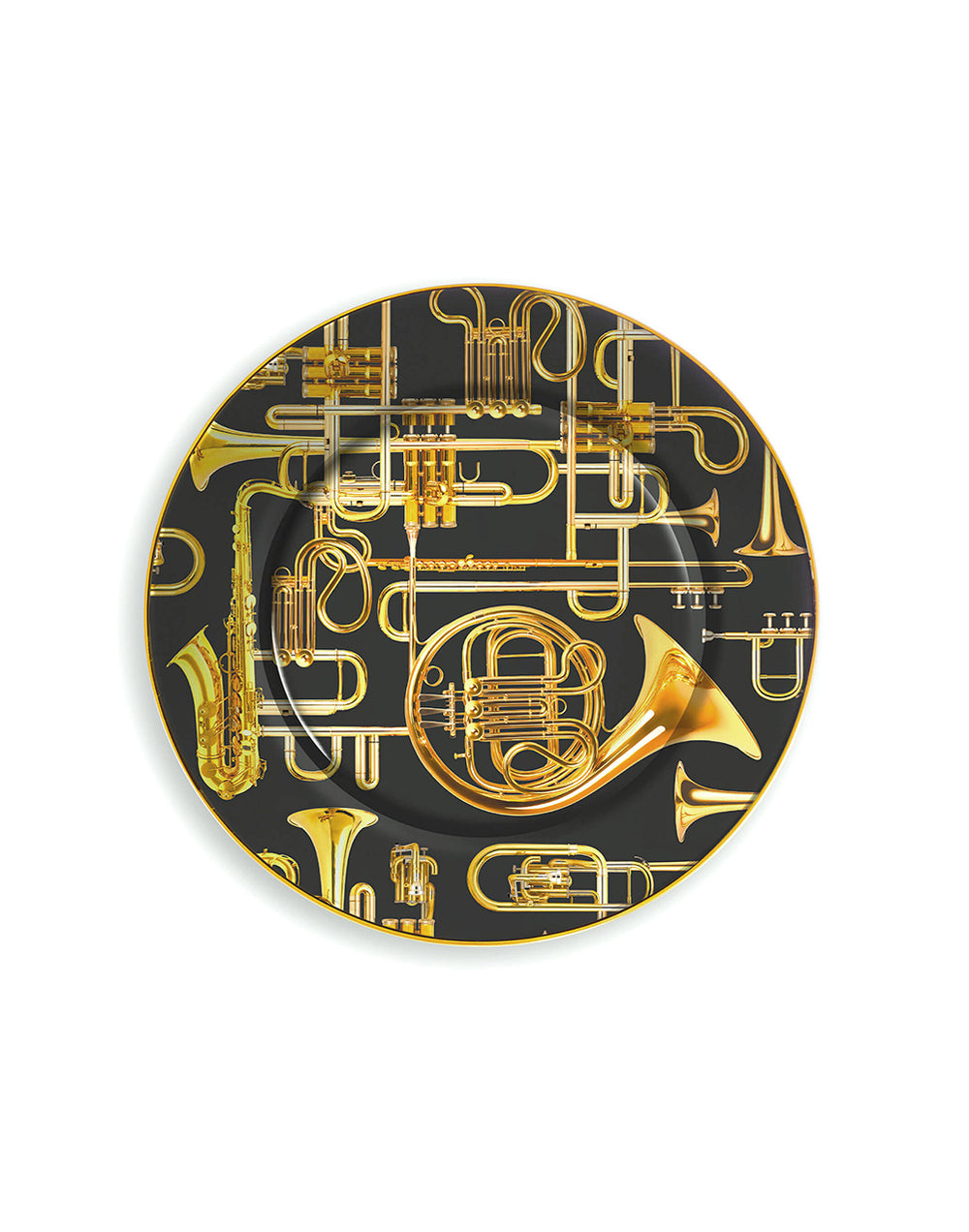 Porcelain Plate Gold Border